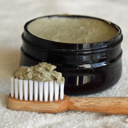 Homemade Toothpaste Made with Bentonite Clay & Coconut Oil